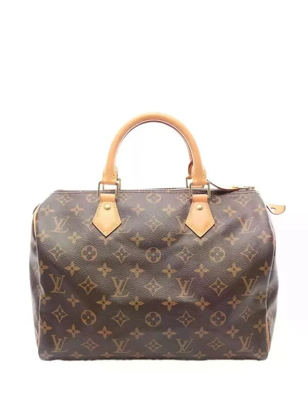 LOUIS VUITTON 2017 Monogram Speedy 30 Boston Bag - Brown