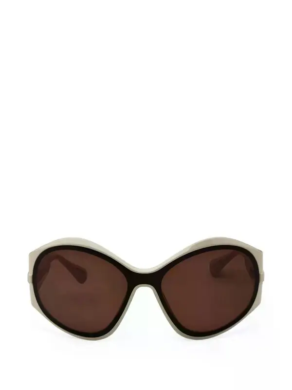 MAX&CO. Oversized Geometric-frame Sunglasses - Neutrals