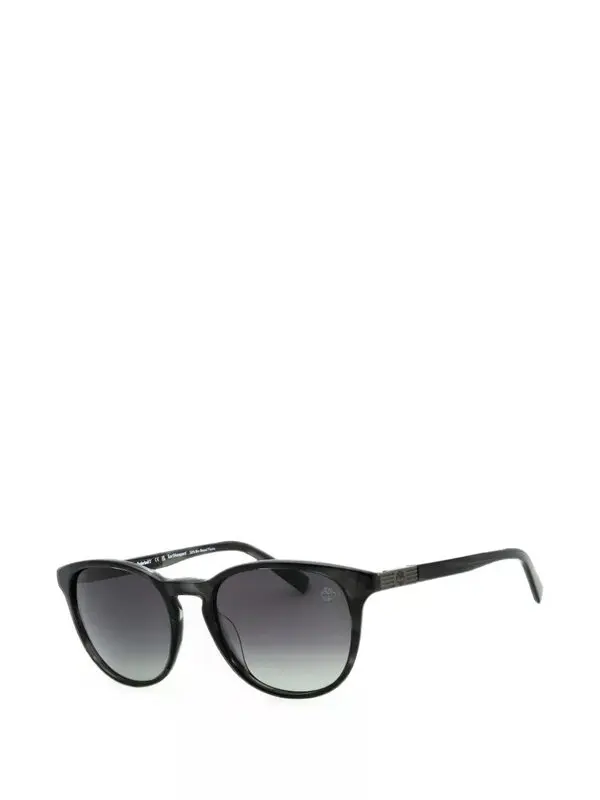 Timberland Round Frame Polarized Sunglasses - Black