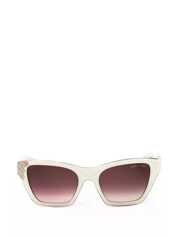 MARCIANO Embellished Rectangle-frame Sunglasses