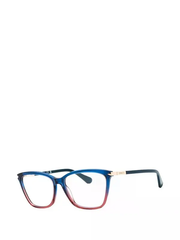 Guess Gradient-effect Cat-eye Eyeglasses - Blue
