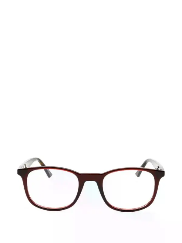 POLAROID Rectangle Frame Eyeglasses - Red
