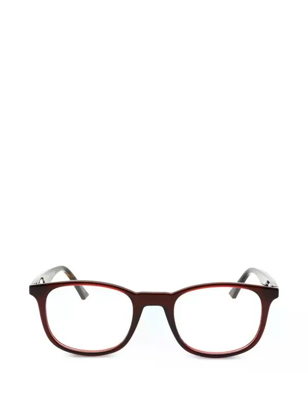 POLAROID Rectangle Frame Eyeglasses - Red