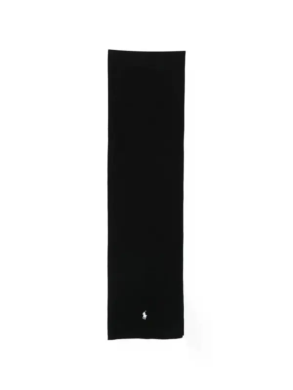 Polo Ralph Lauren Logo-embroidered Ribbed Scarf