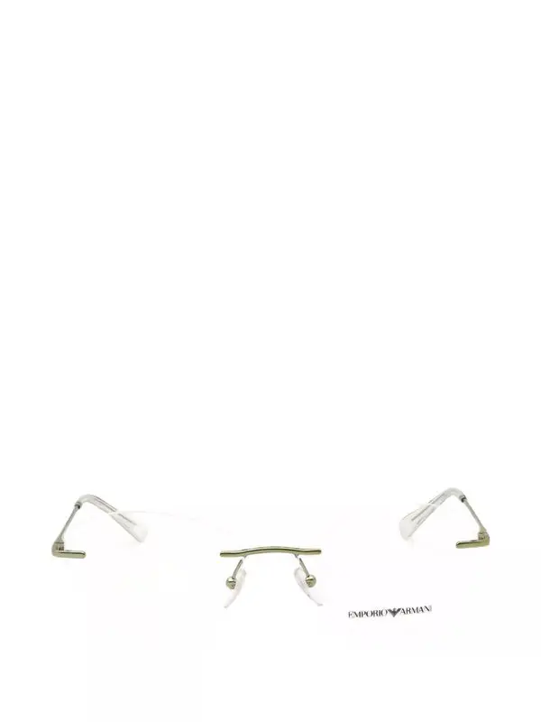 Emporio Armani Cat-eye Rimless Glasses
