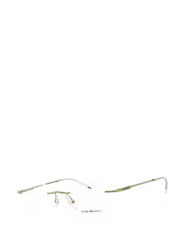 Emporio Armani Cat-eye Rimless Glasses