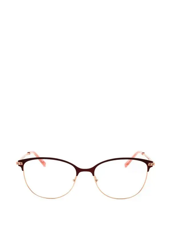 Jones New York Oval Frame Eyeglasses - Red