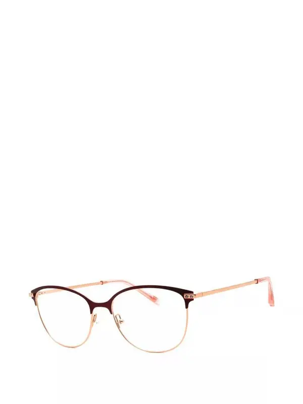 Jones New York Oval Frame Eyeglasses - Red