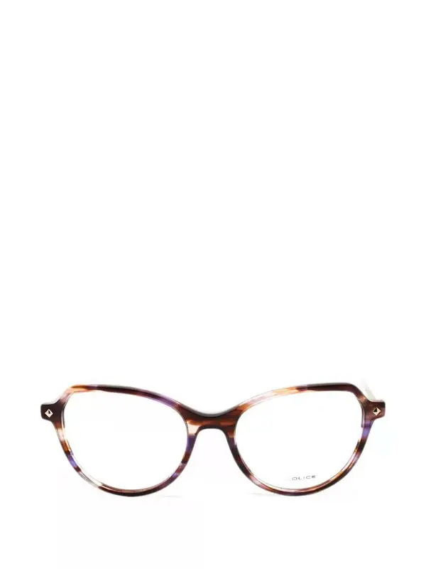 POLICE Cat Eye Eyeglasses - Brown