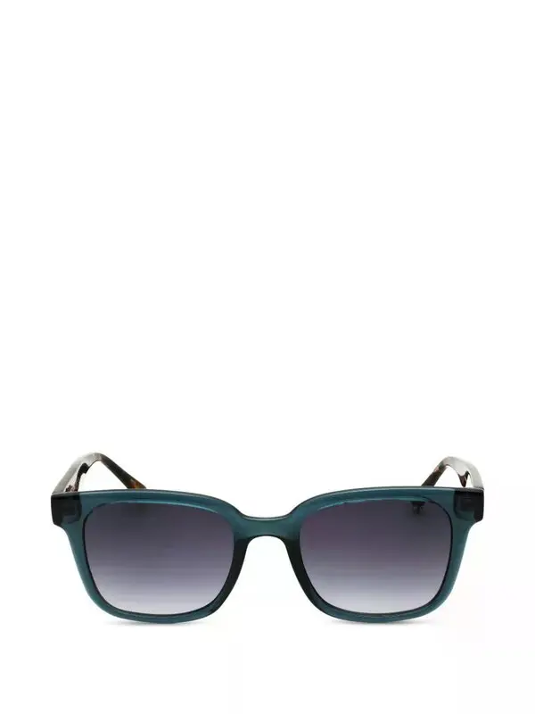 KENNETH COLE Rectangle Frame Sunglasses With Tortoiseshell Effect Arms