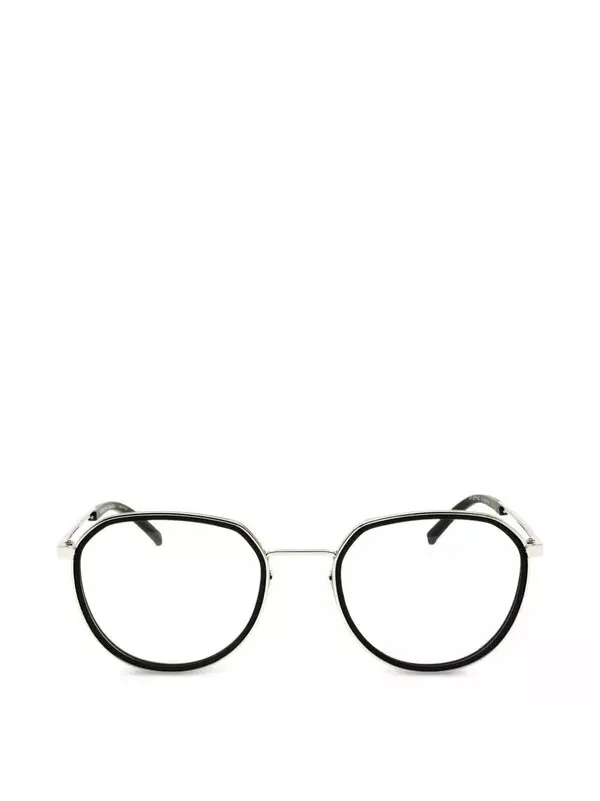 Porsche Design Round Frame Eyeglasses - Black