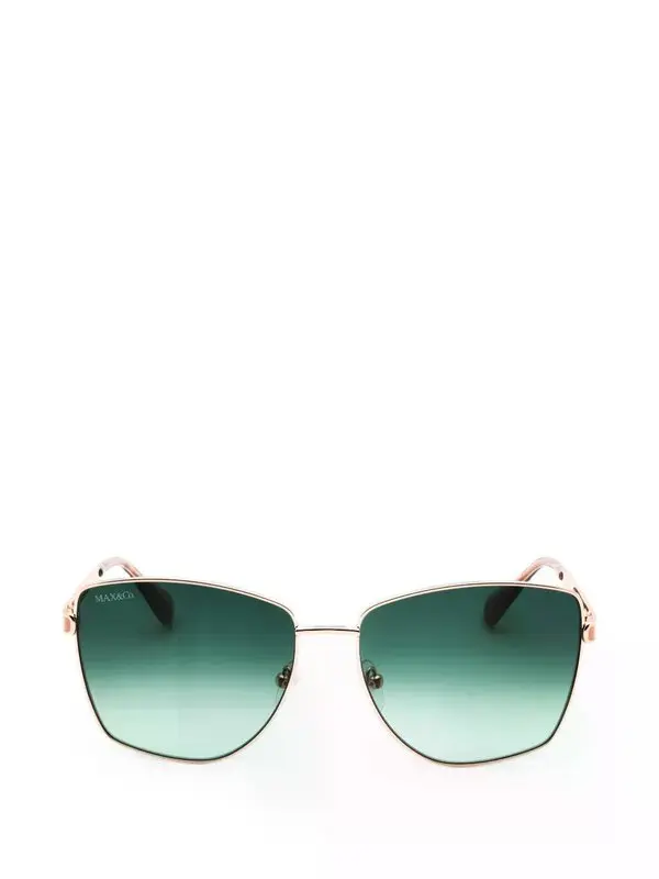 MAX&CO. Oversized-frame Sunglasses - Gold