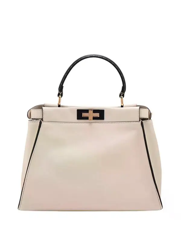 Fendi 2010-2026 Medium Leather Selleria Peekaboo Iconic Satchel