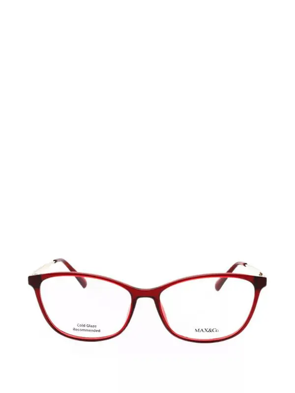 MAX&CO. Rectangle-frame Glasses - Red