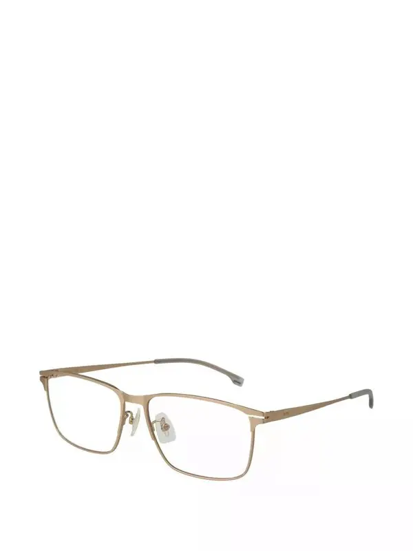 BOSS Rectangle-frame Glasses - Gold