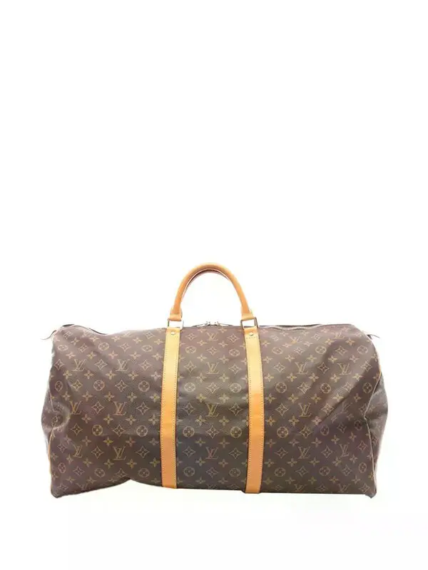 LOUIS VUITTON 1998 Monogram Keepall 60 Travel Bag - Brown