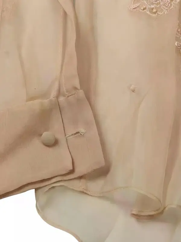 Valentino Garavani Bead-embellished Lace-trim Shirt