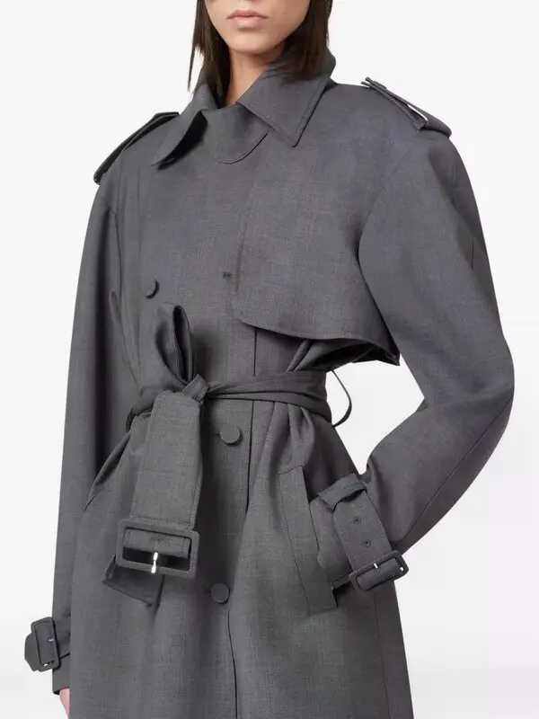 Giuseppe Di Morabito Double-breasted Belted Trench Coat