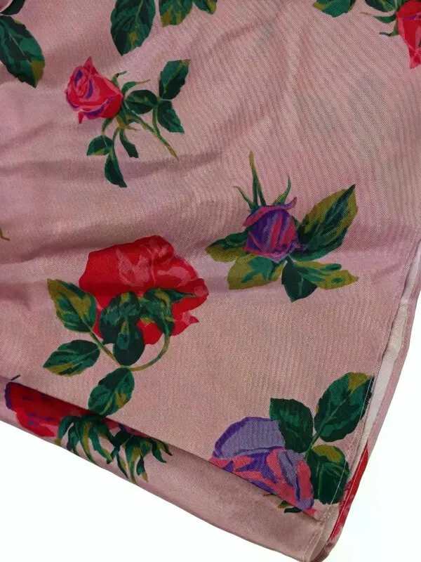 Valentino Garavani Floral-print Pussy-bow Blouse