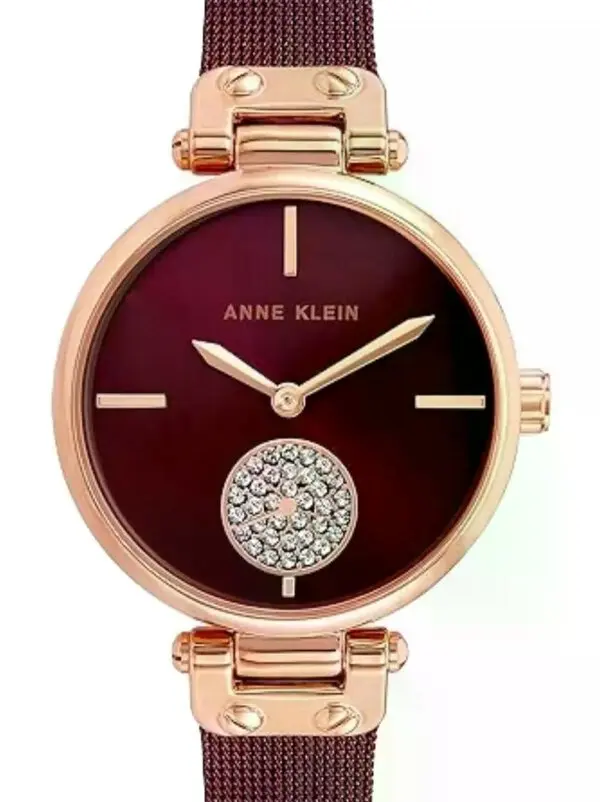 Anne Klein Crystal Embellished Watch