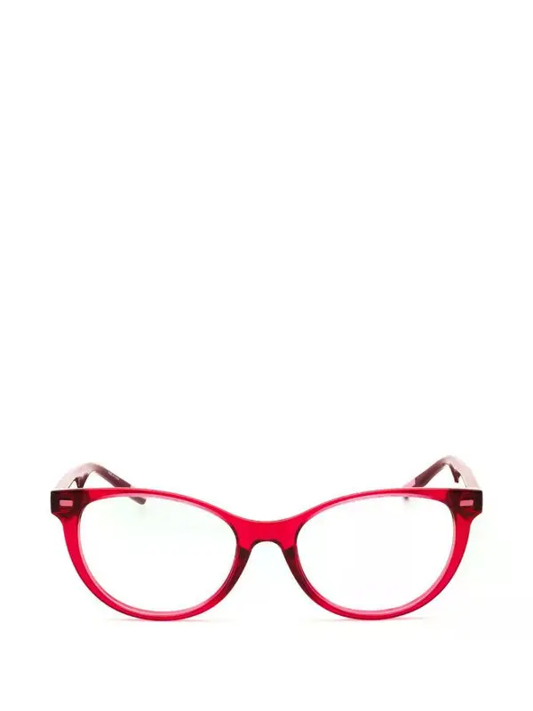 Tommy Hilfiger Oval Frame Eyeglasses - Red