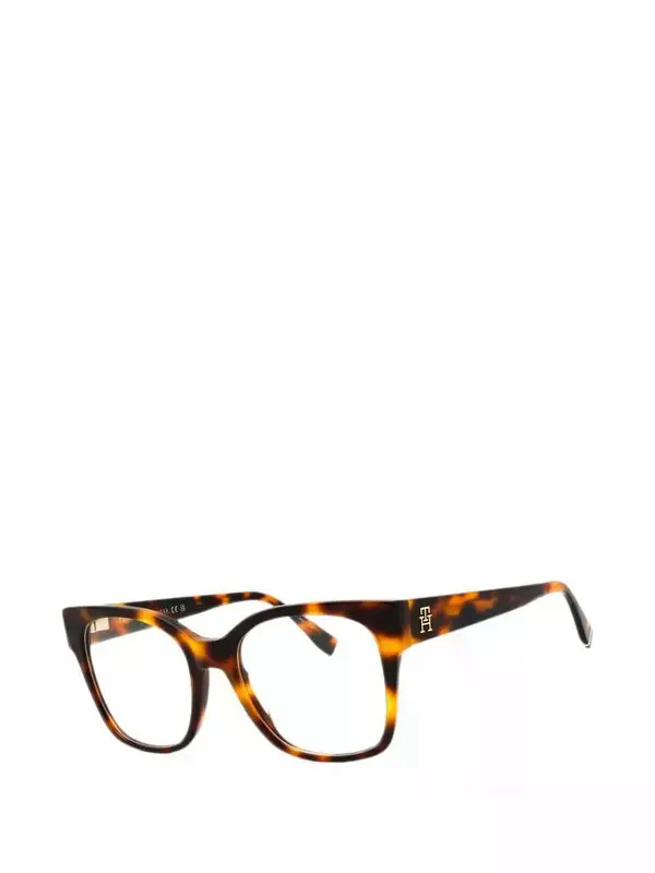Tommy Hilfiger Tortoiseshell-effect Rectangle-frame Glasses