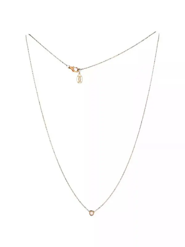 Cartier D'amour Pendant 18k Rose Gold With Diamond Xs Necklace - Pink