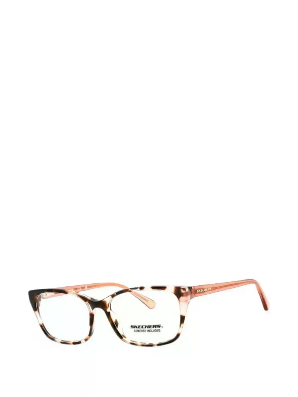 Sketchers Tortoiseshell-effect Rectangle Frame Eyeglasses