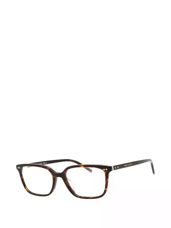 Tommy Hilfiger Tortoiseshell-effect Rectangle-frame Eyeglasses