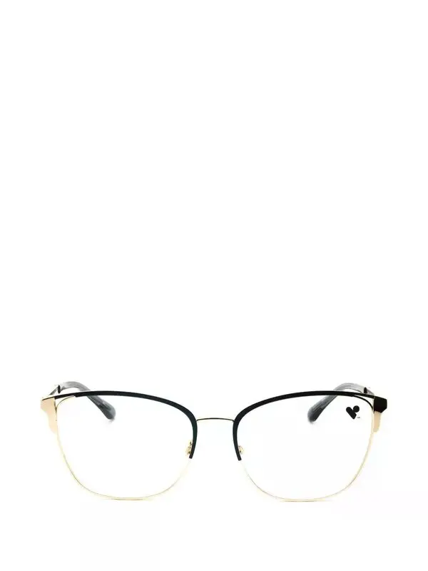 DRAPER JAMES Rectangle Frame Eyeglasses With Tone Accents - Gold