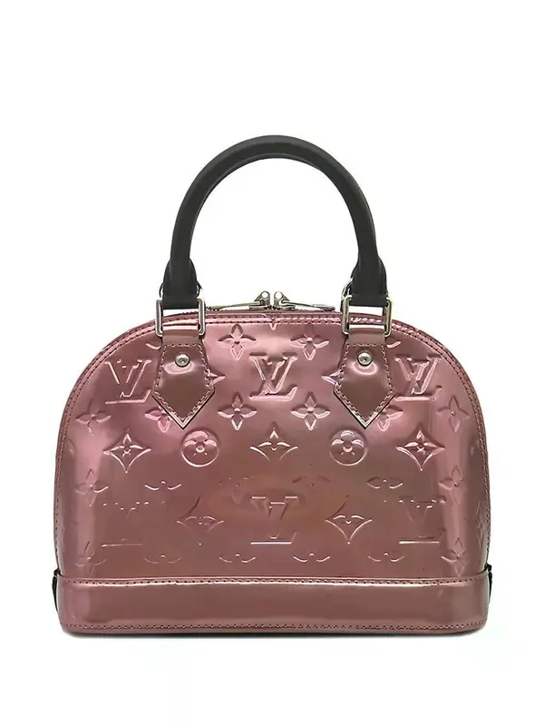 LOUIS VUITTON 2021-2026 Monogram Vernis Alma Bb Satchel - Pink