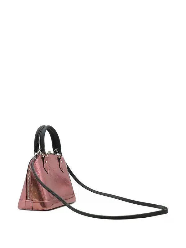 LOUIS VUITTON 2021-2026 Monogram Vernis Alma Bb Satchel - Pink