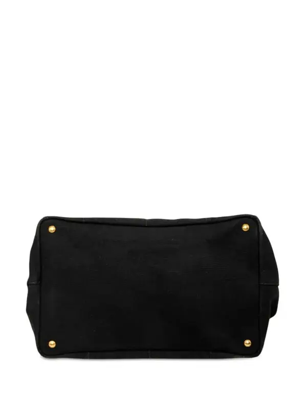Prada 2013-2026 Large Canvas Canapa Logo Tote Satchel