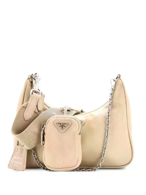 Prada Re-edition 2005 Shoulder Bag - Neutrals