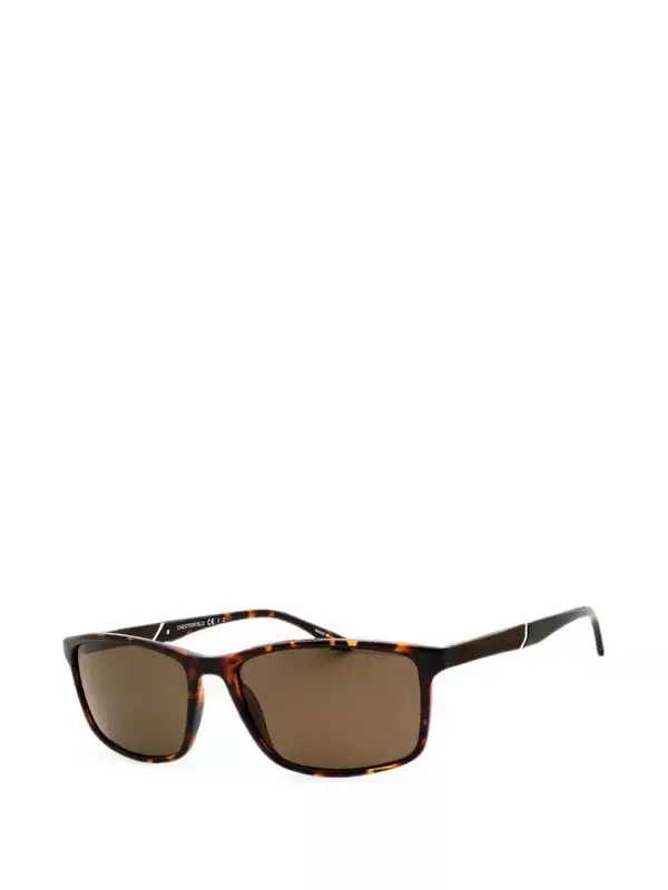 CHESTERFIELD Tortoiseshell-effect Rectangle-frame Sunglasses