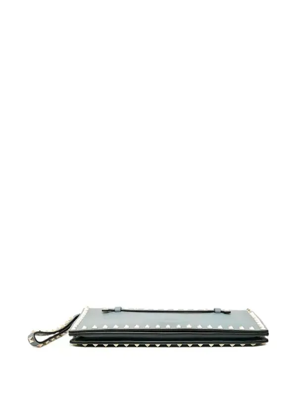 Valentino Garavani 2000-2017 Leather Rockstud Flap Clutch Bag
