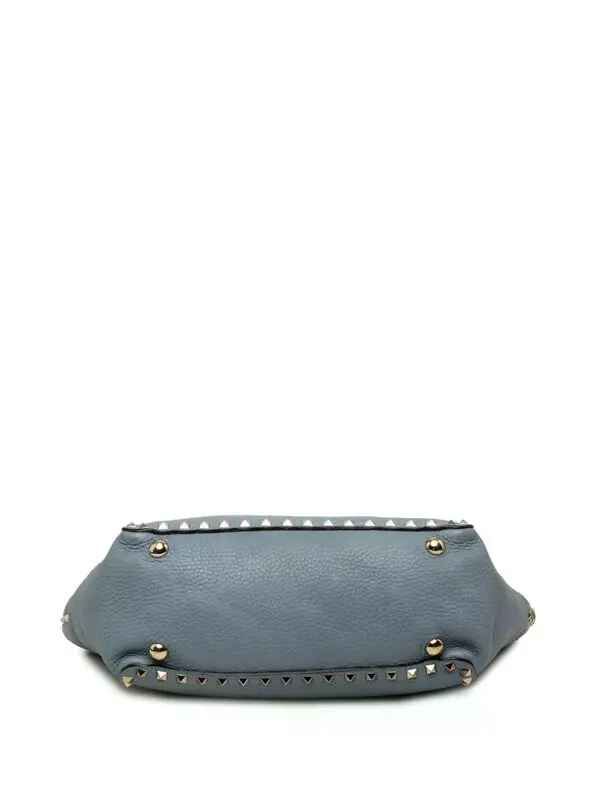 Valentino Garavani 2000-2017 Small Leather Rockstud Trapeze Satchel