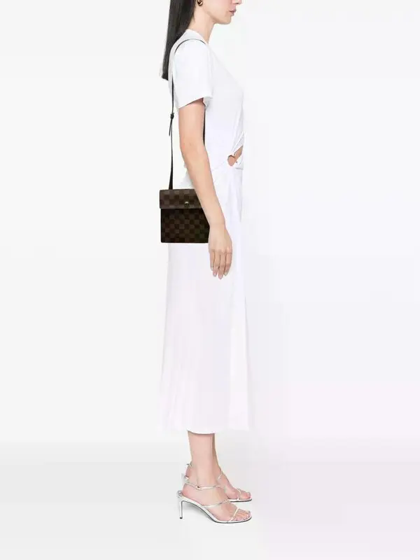 LOUIS VUITTON 1998 Damier Ebene Pimlico Crossbody Bag - Brown