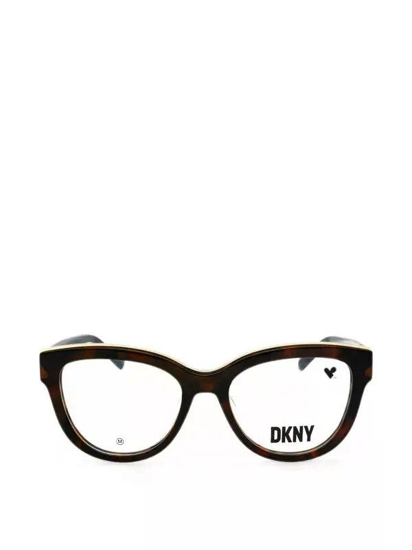 Dkny Tortoiseshell-effect Cat-eye Glasses - Brown