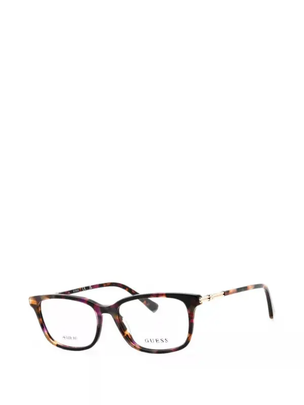 Guess Tortoiseshell-effect Rectangle-frame Glasses