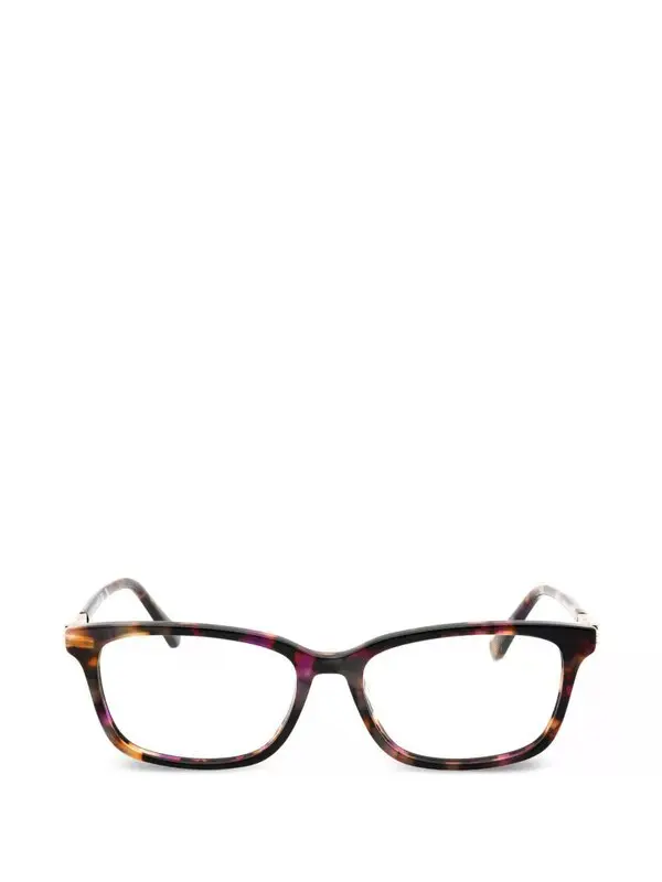 Guess Tortoiseshell-effect Rectangle-frame Eyeglasses - Brown