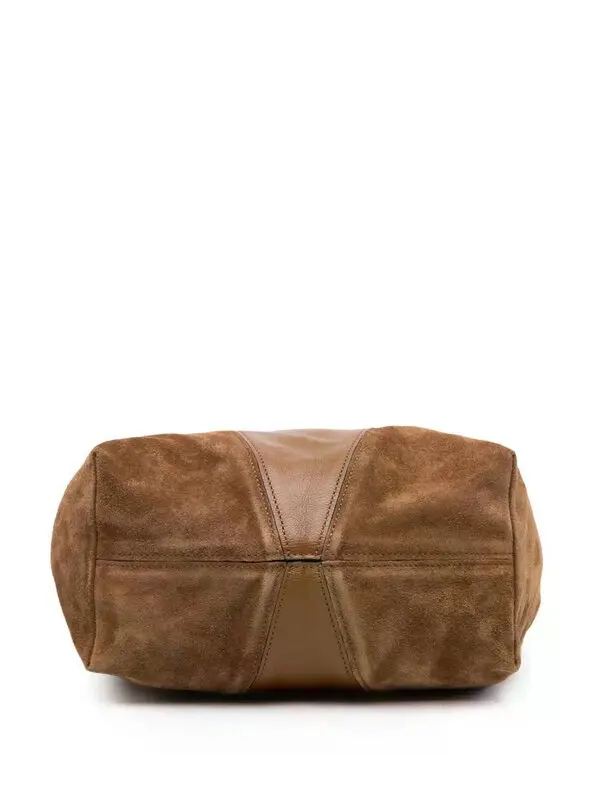 Chloé 2025-2026 Suede And Grained Buffalo Leather Spin Tote Bag