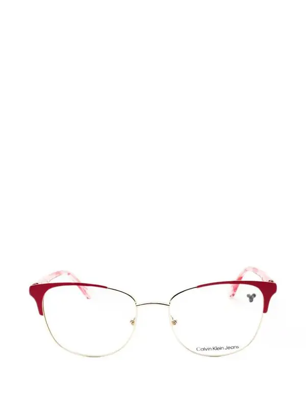 Calvin Klein Cat-eye Frame Glasses - Red