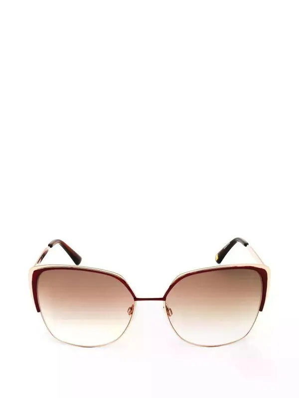 Anne Klein Cat Eye Frame Sunglasses - Red