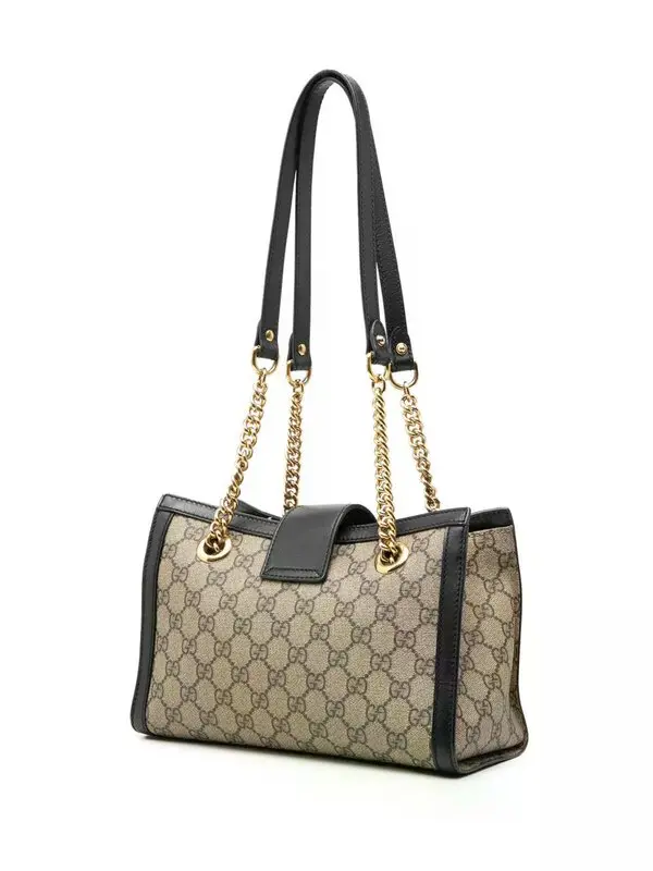 Gucci 2000-2015 Small Gg Supreme Padlock Tote Bag