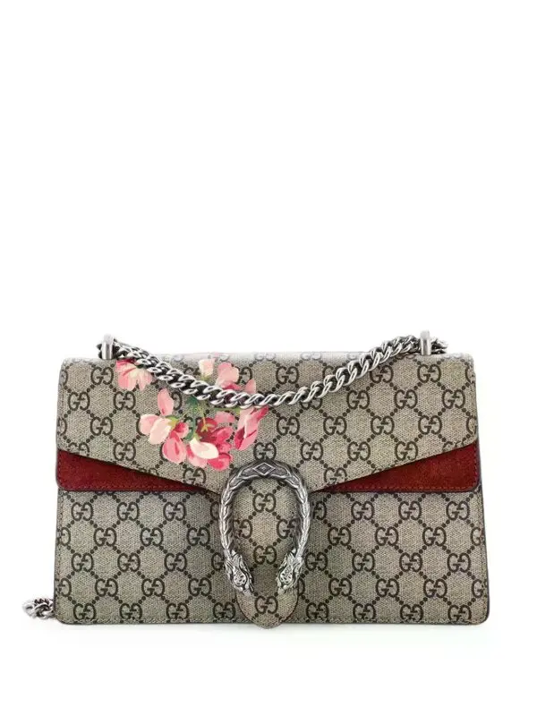 Gucci Dionysus Bag Blooms Print Gg Coated Canvas Small Shoulder Bag