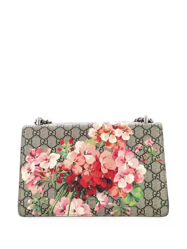 Gucci Dionysus Bag Blooms Print Gg Coated Canvas Small Shoulder Bag