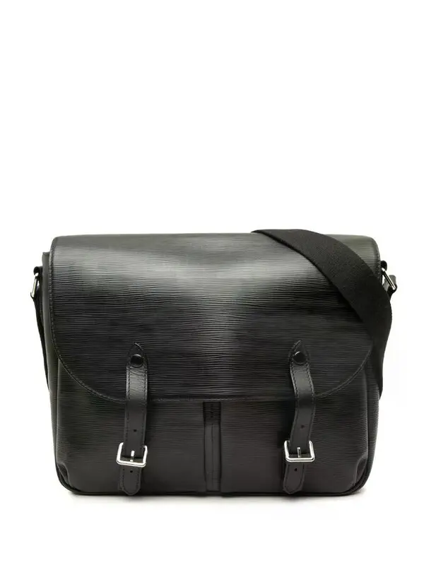 LOUIS VUITTON 2015 Epi Christopher Messenger Crossbody Bag - Black