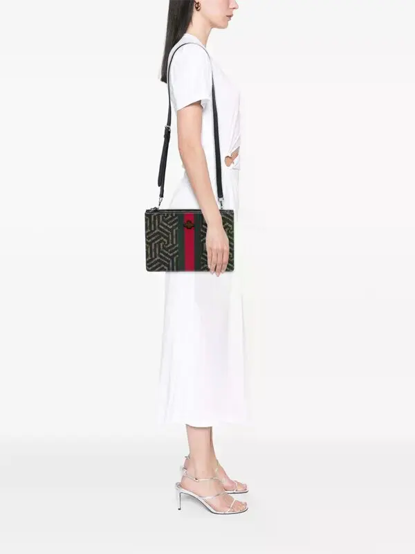 Gucci 2016-2026 Gg Supreme Caleido Web Bee Crossbody Bag