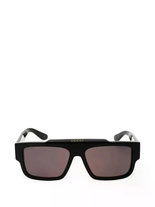Gucci Gg1460s Rectangle-frame Sunglasses - Black